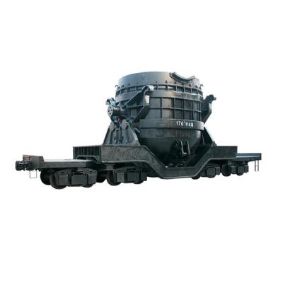 China KR-170 Railway Ladle Transfer Cart for Molten Steel Transport - 170 Ton Capacity with 1435mm Rail Gauge for sale