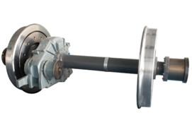 China Railway Vehicles Wheelset Steel Rail Wheels For Railway Bogie Frame Mounting Rotation for sale