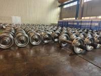 China Long Lasting Durability Timken Bearing Railway Forged Wheels Durable Construction for sale