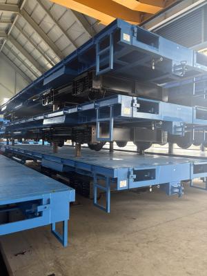 China Custom Rail Trolley and Railway Flatbed Cart with 20 Tonne Load Capacity, Custom Track Gauge and Custom Platform Dimensions for sale
