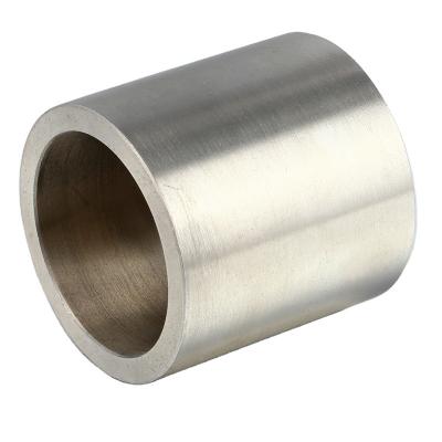 China CNC Machined Sleeve Bearing Bush 45×60×45mm for Railway & Concrete Mixer Spare Parts - Steel Bronze PTFE Composite for sale