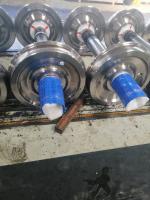 China Bogie Locomotive Train Wheels ER7 ER8 ER9 Material Rail Wheel Set with 1800 pcs Monthly Capacity for sale