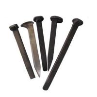 China Spring Steel Rail Elastic Spike Suppliers in Type Head Wafer for sale