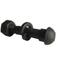 China Railway Track Fish Bolts Grade 4.8 8.8 10.9 Carbon Steel - Φ14-24mm Sizes Up to 170mm Length for sale