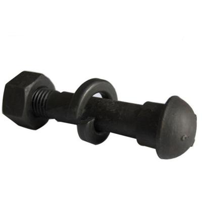 China Railway Track Fish Bolts Grade 4.8 8.8 10.9 Carbon Steel - Φ14-24mm Sizes Up to 170mm Length for sale