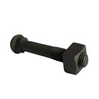 China Stainless Steel Railway Track Fishtail Bolts M10-M125 with Black Surface Finish for Rail Joint Connections for sale
