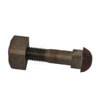 China Grade 5.8 & 8.8 Black Square Head Lag Bolts for Track Fishtail Applications - M6 to M125 Diameter Range for sale