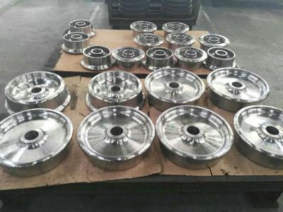China 42CrMo Forged Crane Steel Rail Wheels 380mm Diameter With Bolt Hole For Heavy-Duty Industrial Applications for sale