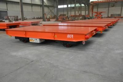 China 15T Battery Powered Electric Flat Car 48V DC Motor 0-20 m/min Speed for Mining Equipment Transport for sale