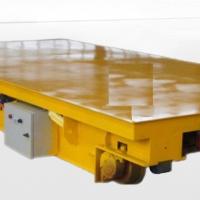 China 15 Ton Battery-Powered Electric Flat Car with 48V Battery and 350mm Wheel Diameter for Industrial Rail Transport for sale