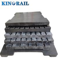 China Single/Double Shoulder Rail Tie Plates for 56lb-100lb+ Rails - GB DIN JIS ISO ANSI/ASTM Standards for sale