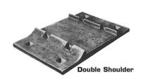 China Double Shoulder Base Plates for Crane Rail Systems - 2 to 8 Hole Configurations, 7.7-22.7kg Weight Range for sale