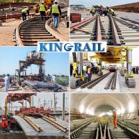 China ASCE 75 Steel Track Rail Heavy Railway R260 or R320Cr hardness for sale