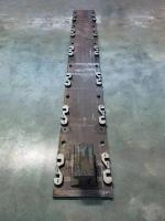 China Coast Rail Foundation Hot-Dip Galvanizing Continuous Steel Plates 250mm-1100mm for Port Crane Systems for sale