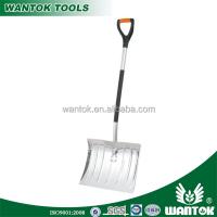 China DIY Grade S-type Aluminum Snow Spade with Bend Aluminum Tube Handle Blade Length 13 1/2in for sale