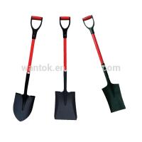China Customized Support 28inch Round Point Shovel with Fiberglass Handle and D Plastic Grip for sale