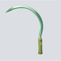 China 45cm Uncoated Steel Blade Sickle for Garden Agriculture Harvesting Wooden Handle for sale