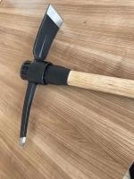 China Sturdy Machine Forged Pickaxe for Agriculture Black or Dark Green and Rail Steel for sale