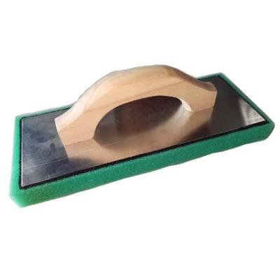 China Customized Support Carbon Steel Trowel Popular Foam Trowel with Wooden Handle for sale