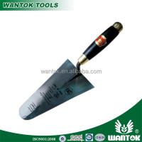China Hand Tool Construction Tool Forged Steel Wood Handle Bricklaying Trowel for sale