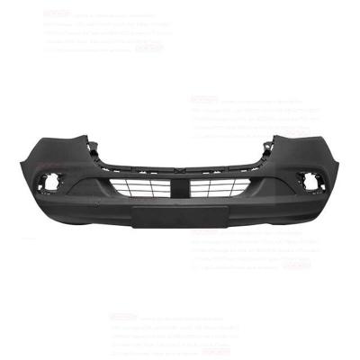 China Mercedes Sprinter W907 W910 OE 9108858100 9108850000 Front Bumper With Bolt-On Attachment Type Black Paint Code Fog Light Hole for sale