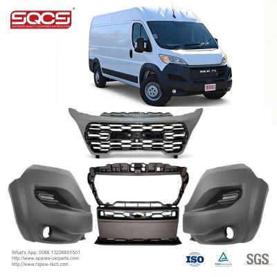 China Wholesale New Front Bumper Cover With Upper Grille Chrome Black Fits 2023 20242025 Ram Promaster 1500 2500 3500 EV OE 7KF18JXWAA for sale