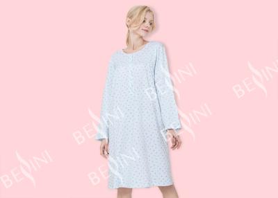 China Latest Women'S Long Sleeve Nightgowns , Ladies Night Wear Dress Breathable for sale