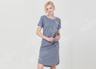 China Comfortable Women'S Short Sleeve Nightgowns , Ladies Night Sleeping Dress for sale