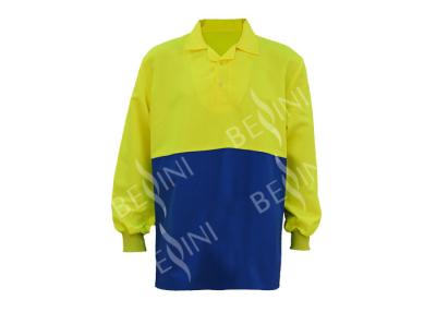 China Two Tone Outdoor Custom Work Shirts Fluroscent Yellow Australian Size / Length for sale
