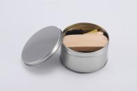 China Brown Black Army Shoe Shine Kit Tinplate Cans Box Portable Shoe Polish Shoe Horn Shoe Brush for sale