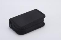 China high quality leather Shoe Shine Kit With Lint Brush Oxford Bag Set 17.7x10x5 Cm for sale