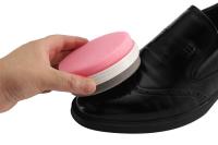 China Buffer Care Boot Shine Sponge Circular Double-Sided Shoe Polishing Reliable For Shiny Leather Shoes for sale