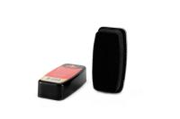China Men Black Shoe Shine Sponge Instant Shoe Polish Portable Plastic Can for sale