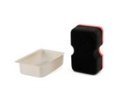 China Quick Black Shoe Polish Sponge One Side EVA Foam One Side Sponge Composite Instant Polish for sale