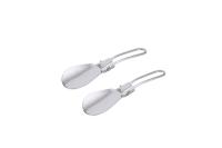 China Long Stainless Steel Shoe Horn Folding Boot 4.7 Inch 12 CM Small 430 Shoe Spoon Portable Foldable for sale