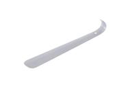 China Long Stainless Steel Shoe Horn 24 Inch 11.8 Inch 30 CM Metal Shoehorn With Hole And Hook Handle for sale
