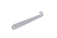 China Long Stainless Steel Shoe Horn 24 Inch 11.8 Inch 30 CM Metal Shoehorn With Hole And Hook Handle for sale