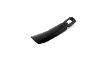 China Quality Portable Plastic Long Shoe Horn 5.3 Inch 13.5CM Plastic PP Large Square Hanging Hole for sale