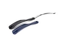 China Plastic Long Length Shoe Horn 7.1 Inch 18 CM Plastic With Circular Hanging Holes Translucent for sale