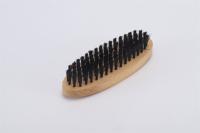 China brown boot shoe brush cleaning Wooden Handle Horsehair Pighair PP Bristle Polishing Brush Size Bristle Length for sale