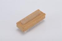 China brown boot shoe brush cleaning Wooden Handle Horsehair Pighair PP Bristle Polishing Brush Size Bristle Length for sale