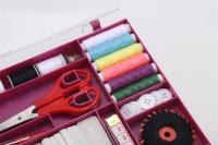 China mini Sewing Box set for beginners Large Professional Thread Kit Plastic Needle Thread Tools Supplies Starter Set for sale