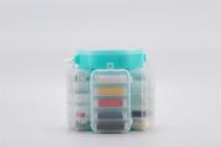 China diy box sewing kit set 210 PCS Plastic Basket Large Size Household Sewing Kit Needle And Thread Tools for sale