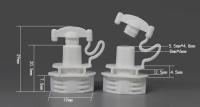 China High Hardness One Way Degassing Valves Burr Free Coffee Bag Valve Scratch Resistant Injection Molded for sale