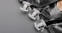 China High Hardness One Way Degassing Valves Burr Free Coffee Bag Valve Scratch Resistant Injection Molded for sale