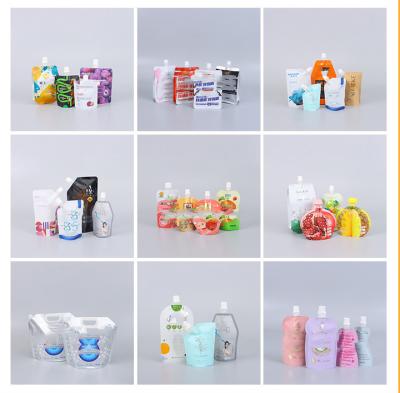 China 50ml - 20L Stand Up Liquid Pouch Food Grade Auto Stand Pouches For Beverage Chemical Cosmetic for sale