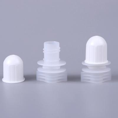 China 12mm PE Twist Spout Caps Food Grade Spouts For Fruit Juice Pouches for sale