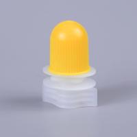 China Round Plastic Spout Cap Food Grade HDPE Screw Cap Non Toxic For Stand Up Fruit Juice Pouch Packaging for sale