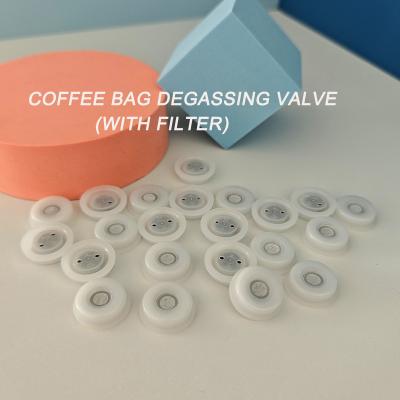 China Composite Pouch Breather Valve | PE Flexible Packaging Vent Valve | HDPE One-Way Air Valve for Coffee Bags for sale
