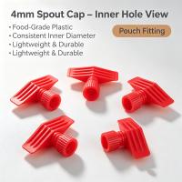 China 4.5mm Leak Proof Plastic Spout Cap, Tamper Evident Small Mouth Filling Spout for Flexible Packaging Pouch for sale